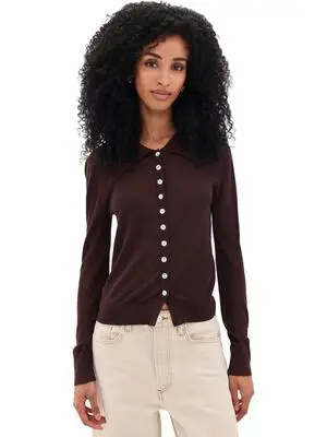 Lioness Chalet Long Sleeve Top - Cocoa