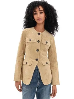 Blanknyc Suede Blazer - Cinnamon Crunch