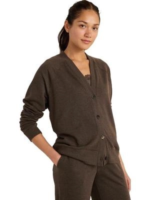 HAVEN WELL WITHIN Fleece Cardigan Coconut Shell Hthr