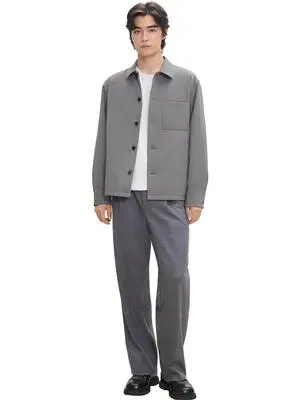 Theory Overshirt In Motion Nylon - Carbon