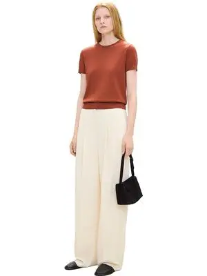 Theory Line Mini Shoulder Bag In Suede Black