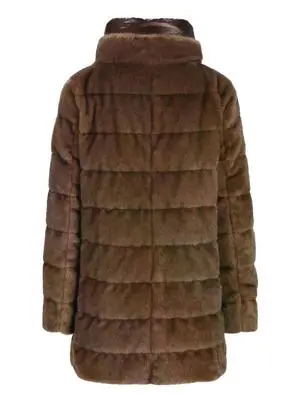 HERNO Quilted Faux-fur Coat