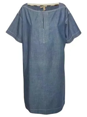 Burberry Short-sleeve Mini Dress - Blue