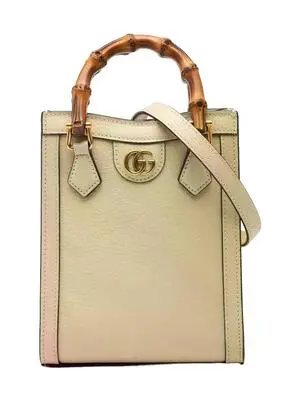 Gucci 2016-2026 Mini Calfskin Bamboo Diana Satchel - Brown