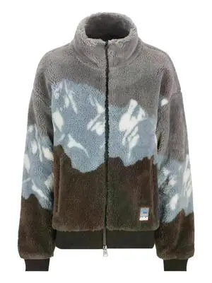 HERNO Alpine Teddy Mountain-print Faux-shearling Jacket