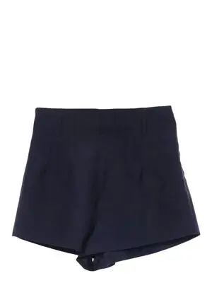 Prada 2010s Pleated Shorts Blue