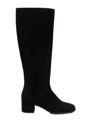 Liviana Conti Suede-finish Knee-high Boots - Black