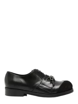 STEFAN COOKE Infinity Buckle-detail Derby Shoes - Black