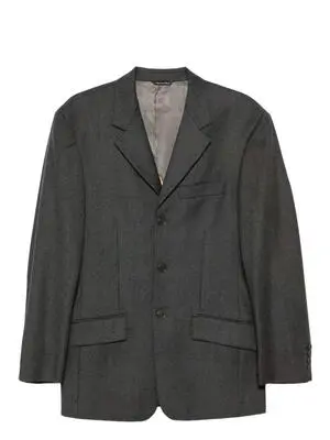 Moschino 1990s Notched-lapels Blazer Jacket - Grey