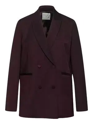 FORTE_FORTE Double-breasted Blazer - Red
