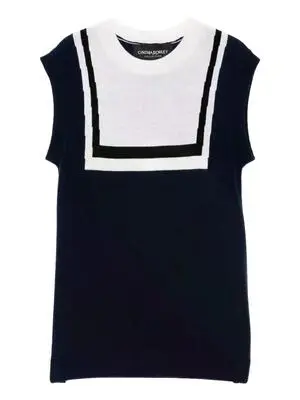 Cynthia Rowley Colour-block Sleeveless Top Blue