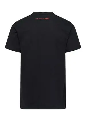 Comme Des Garçons Logo-print Cotton T-shirt - Black