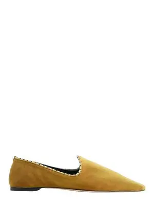 TOTEME Velvet Venetian Slippers - Yellow