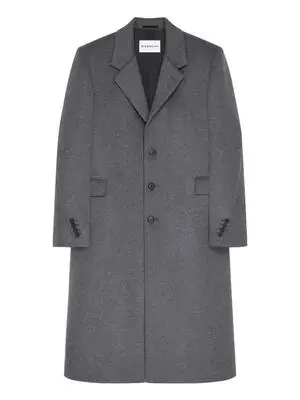 Givenchy Couture Seam Coat In Wool And Cashmere - Grey