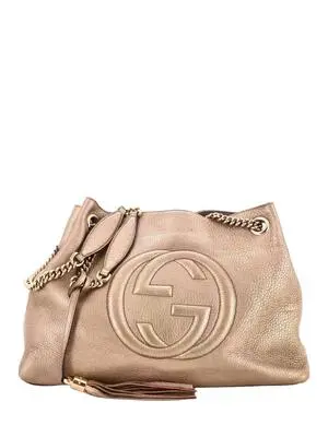 Gucci Soho Chain Strap Leather Medium Shoulder Bag - Gold
