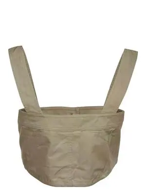 Celine Drawstring Crop Top - Neutrals