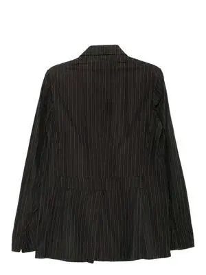 ANTONIO MARRAS VINTAGE 2000s Pinstriped Jacket - Brown