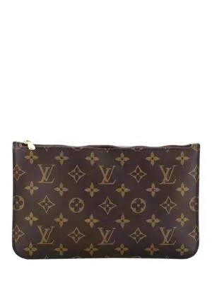 LOUIS VUITTON Neverfull Pochette Monogram Canvas Large Pouch - Brown