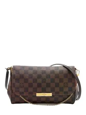 LOUIS VUITTON 2019 Mm Favorite Damier Ebene Shoulder Bag - Brown