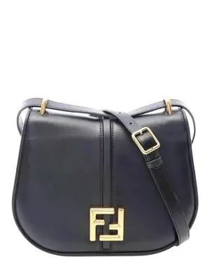 Fendi 2010s Medium C'mon Shoulder Bag Black