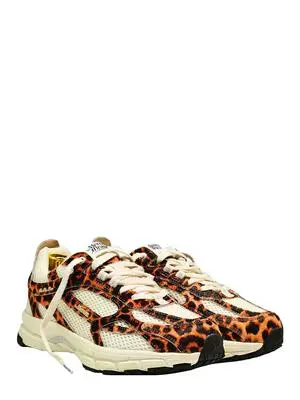 THEMERCER. The Re-run Leopard-print Sneakers - Brown