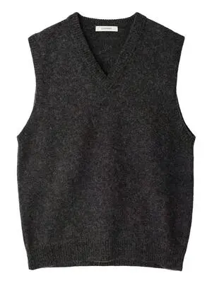 LEMAIRE V-neck Sweater Vest - Grey