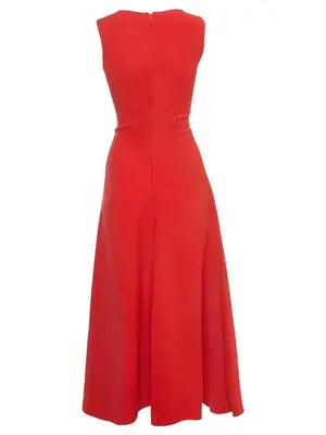 Emporio Armani Fit-and-flare Midi Dress - Red