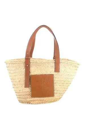 Loewe Basket Raffia Medium Tote Bag - Neutrals