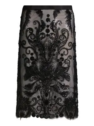 SCARLETT GASQUE Bianca Skirt - Black Black