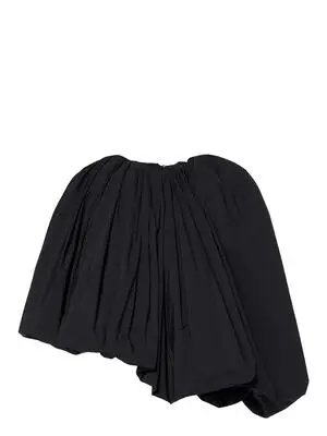 Magda Butrym Asymmetric Draped Top - Black