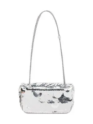 Rabanne Sparkle Mini Sequined Shoulder Bag - Silver