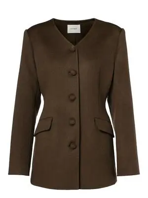 LISA YANG Wool And Cashmere Blazer - Brown