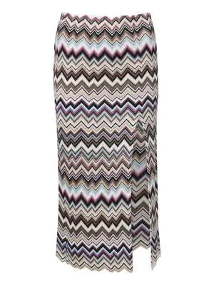 Missoni Zigzag Midi Skirt - Multicoloured