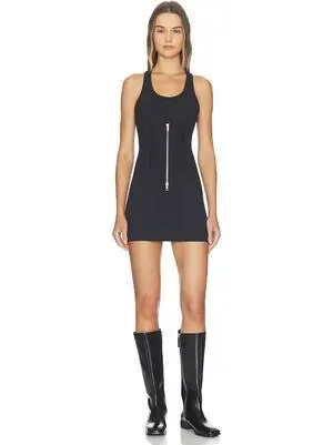 HAELO Zip Corset Tank Dress - Black