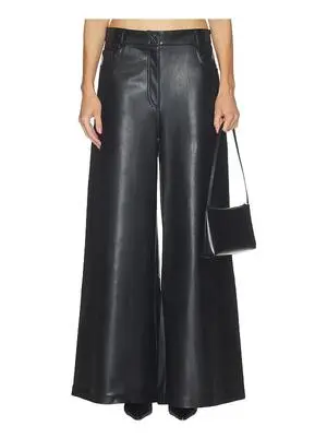 NORMA KAMALI Norma Kamali Oversized Wide Pant In Black.