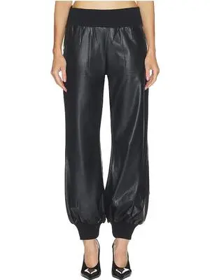 Norma Kamali Puff Jog Pant - Black