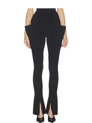 Norma Kamali Wing Spat Legging - Black