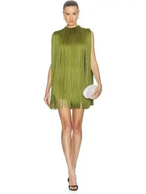 Cult Gaia Monica Dress In Green - Chive