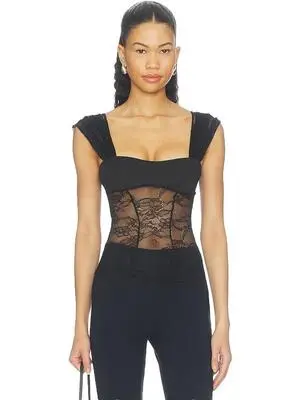 OW Vilda Lace Top - Black
