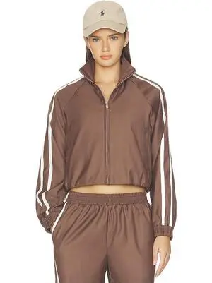 4TH & RECKLESS X Tammy Track Jacket In Brown - Brown 14