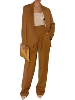 Elisabetta Franchi Wool Single-breasted Suit - Brown