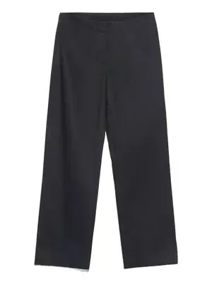 Bimba Y Lola Navy- Straight-leg Trousers - Blue