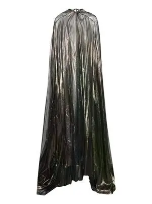MARIA LUCIA HOHAN Celestina Sheer Metallic-effect Cape