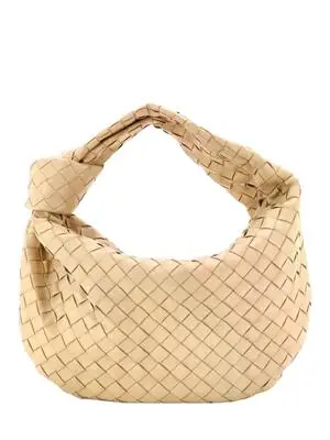 Bottega Veneta Bv Jodie Intrecciato Nappa Teen Hobo Bag Neutrals