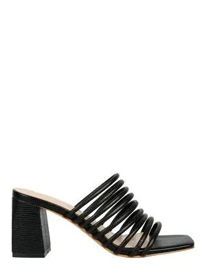 RAG & CO Fairleigh Black Strappy Slip On Sandals By Rag & Co Black
