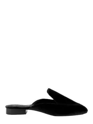 RAG & CO Batiste Velvet Handcrafted Mules In Black By Rag & Co