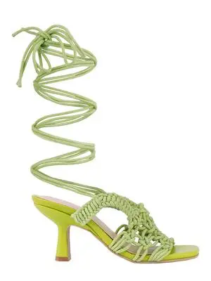 RAG & CO Beroe Braided Handcrafted Lace Up Sandal By Rag & Co Green
