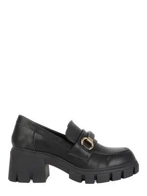 RAG & CO Evangeline Chunky Platform Loafers In Black By Rag & Co Black