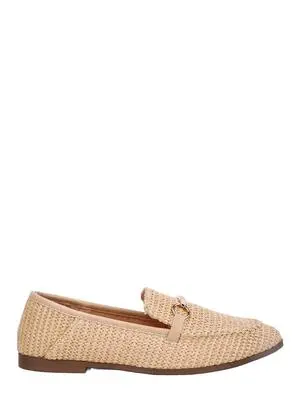 RAG & CO Neutrals Asher Horsebit Embellished Loafers In Beige By Rag & Co