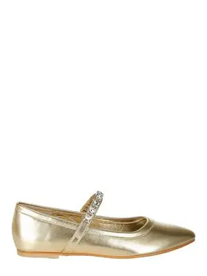 RAG & CO Gloxinia Metallic Mary Jane Ballerinas In By Rag & Co